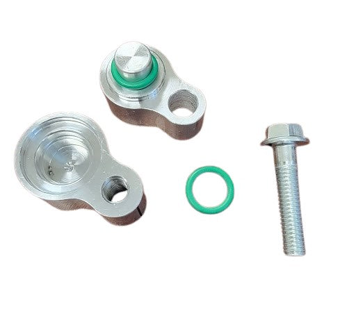 2000-2005 Ford Excursion Rear AC Block Off Fittings - Cold Hose