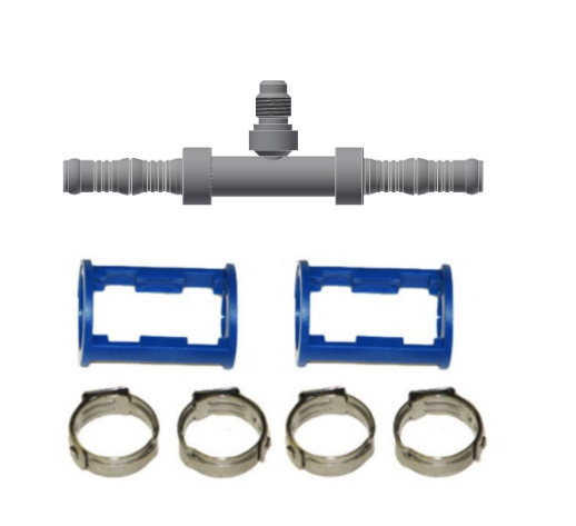 #8 Inline Splicer w/7/16" R12 or Switch Port, BurgaClip Kit - Cold Hose