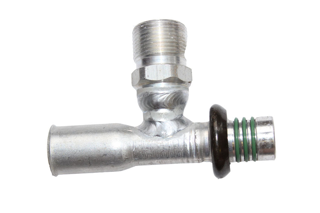 # 12 Springlock to # 12 Male Insert Oring Tee - Cold Hose