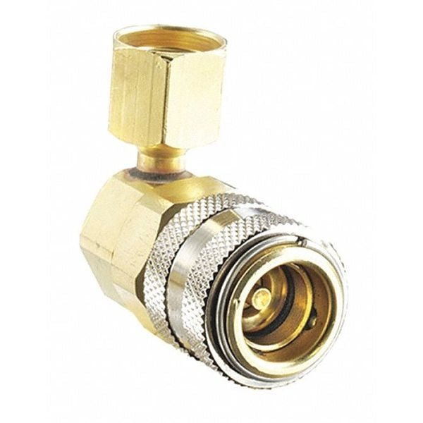 90 Degree High Side R-134a Quick Coupler - Cold Hose