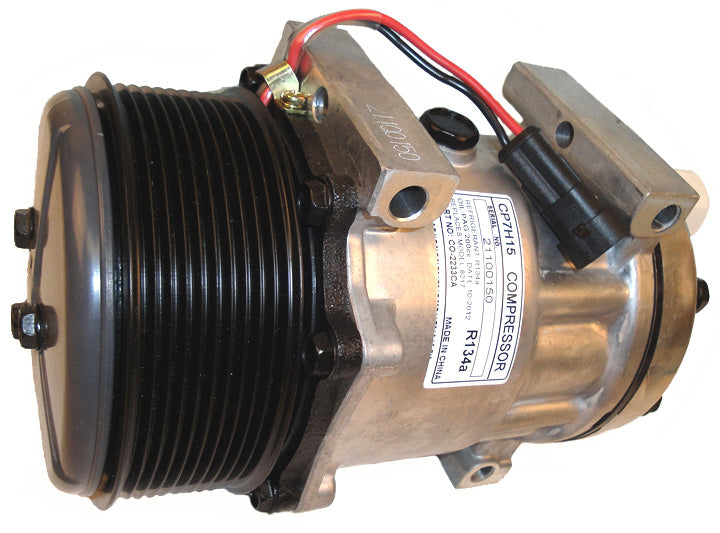 Sanden 8217 New Generic A/C Compressor - Cold Hose