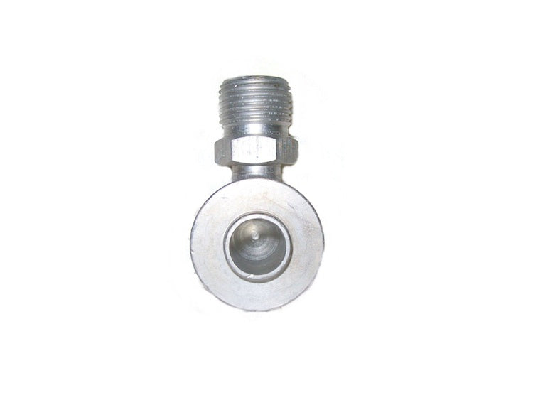 GM Compressor Single Pad Block Discharge Fitting - Cold Hose