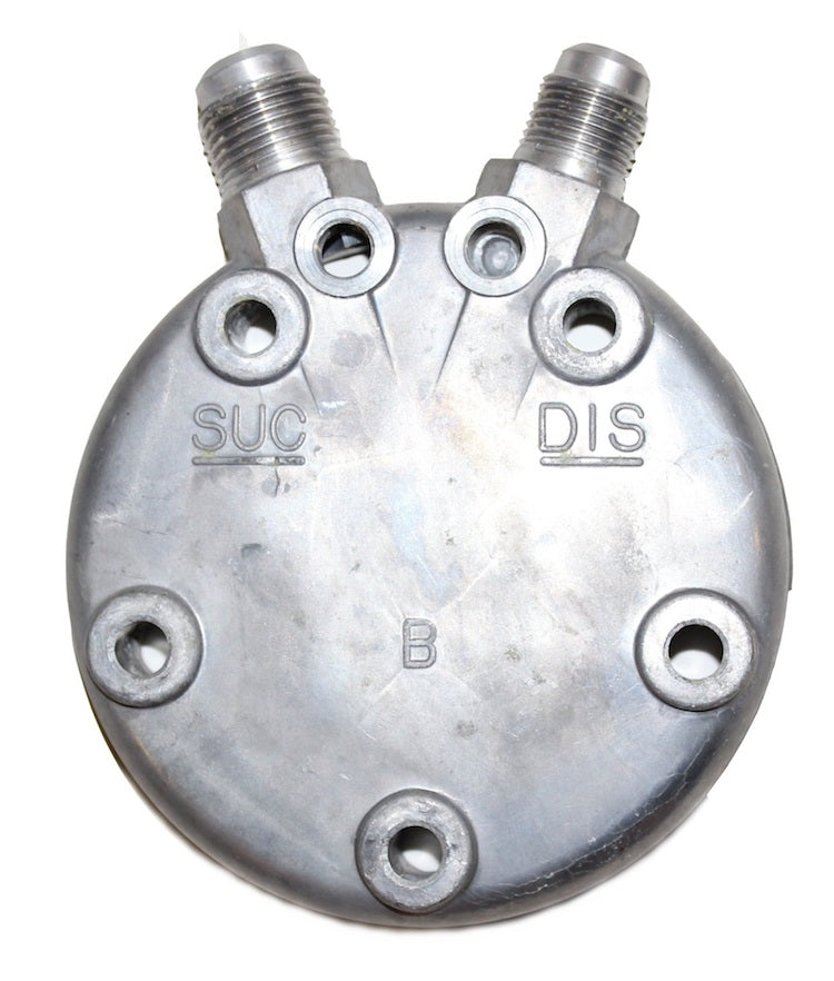 Sanden B Rear Compressor Head - Cold Hose