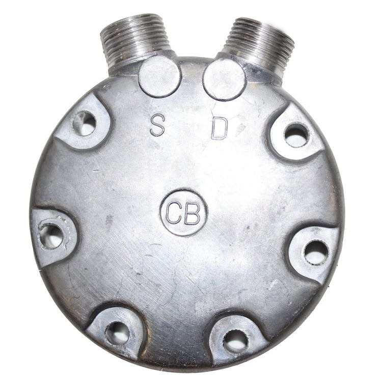 Sanden CB Rear Compressor Head - Cold Hose