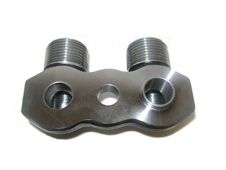 Sanden Flex Vertical Bolt on Manifold 1" X 14 Tube-O Fittings - Cold Hose