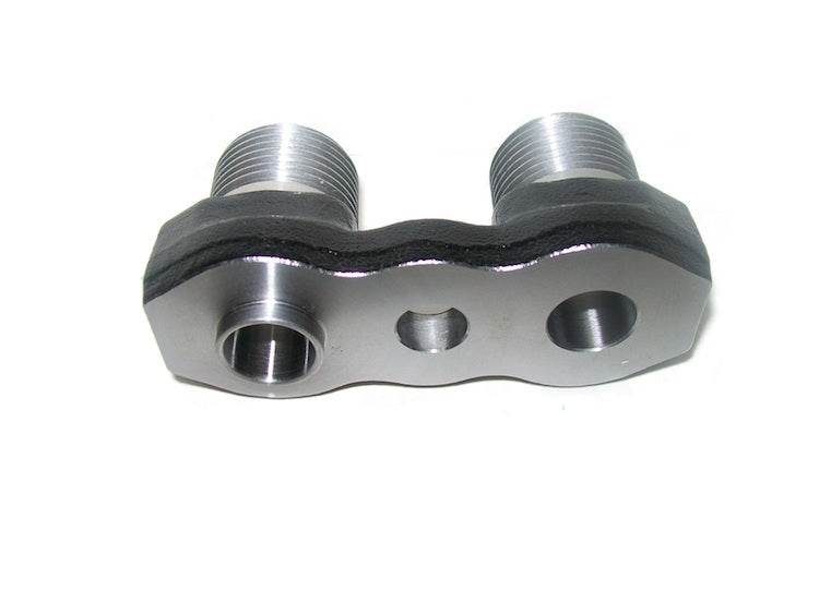 Sanden Flex Horizontal Bolt on Manifold 1" X 14 Tube-O Fittings - Cold Hose