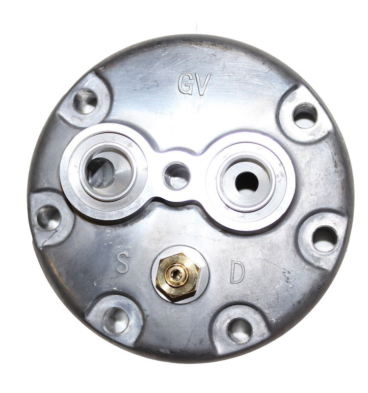 Sanden GV Rear Compressor Head - Cold Hose