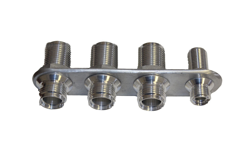 A-C and Heater Fitting Straight Bulkhead Fitting - Cold Hose