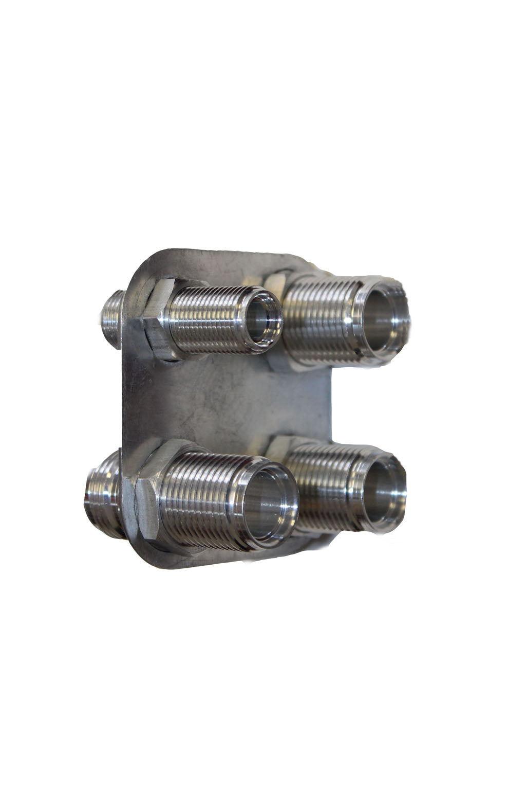 A-C and Heater Fitting Square Bulkhead Fitting - Cold Hose