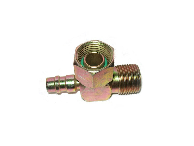 # 10 90 Degree Suction Fitting R-134a Low Side Port - Cold Hose