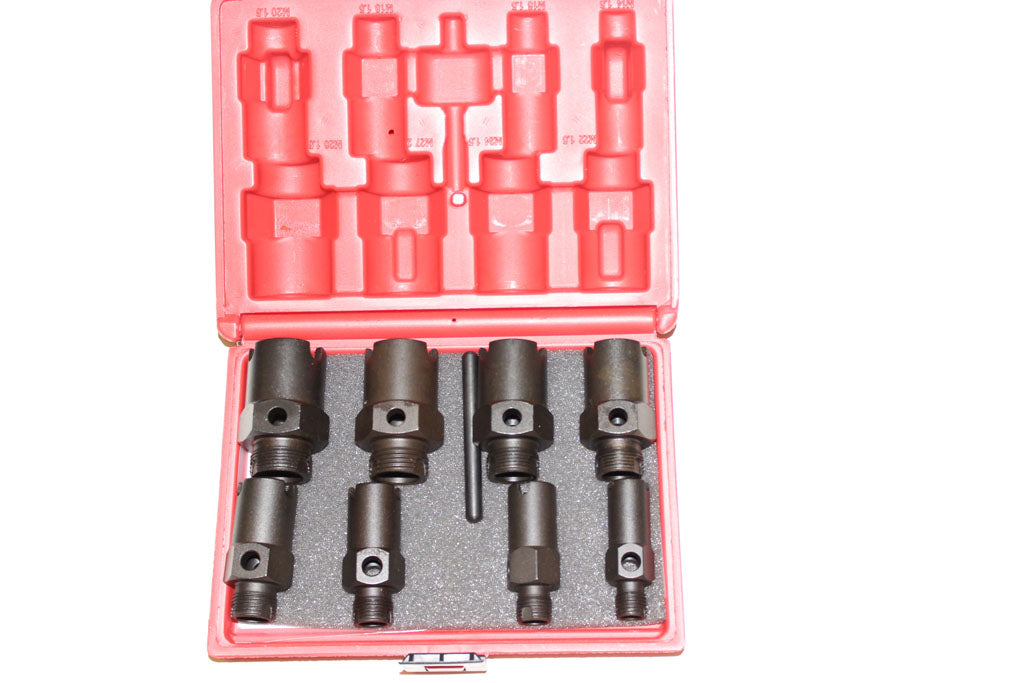 A/C Metric Fitting Thread Chasers Set, Includes 8 Sizes - Cold Hose