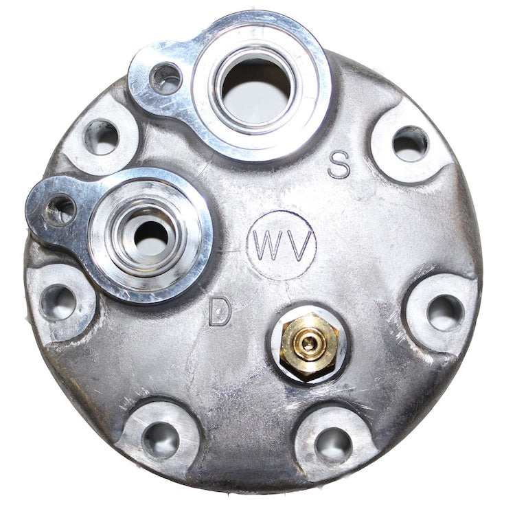 Sanden WV Rear Compressor Head - Cold Hose